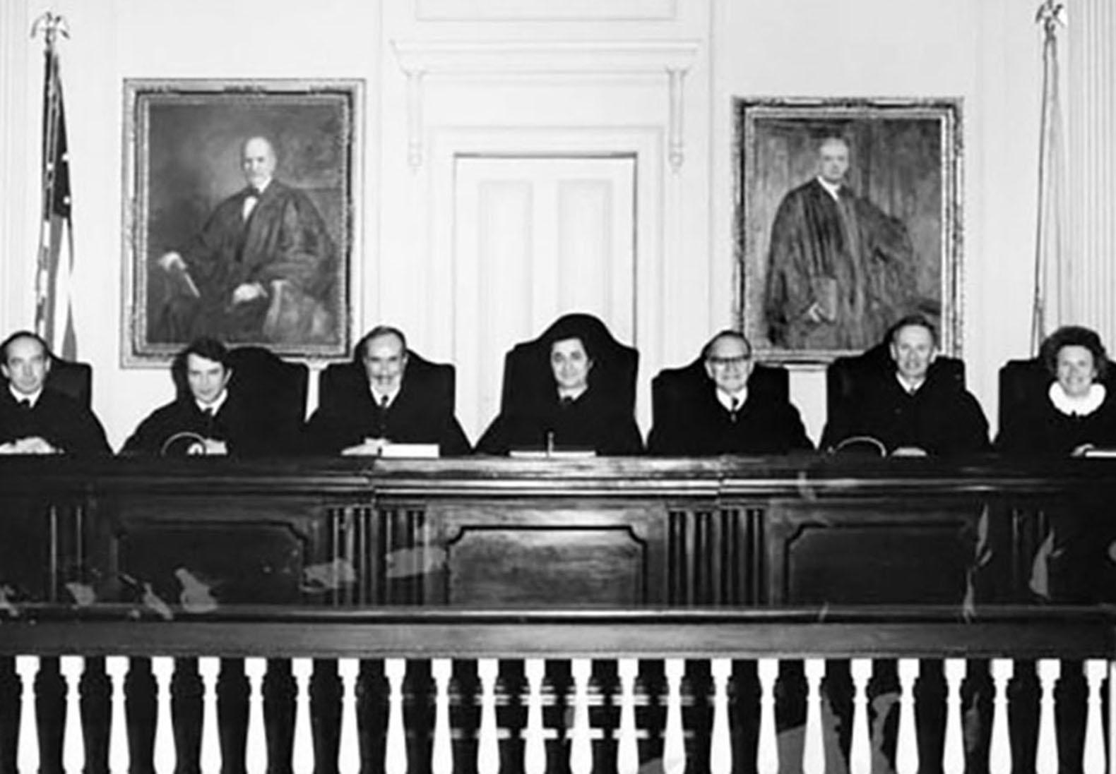 Supreme Court year-1978 (Left to Right) Daniel J. O’Hern, Alan B ...